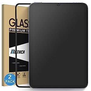 Mothca 2 Pack Matte Glass Screen Protector for iPad Mini 8.3” A17 Pro (2024) & Mini 6 (2021) with Alignment Frame, Anti-Glare & Anti-Fingerprint Tempered Glass Film for iPad Mini 7/6, Smooth as Silk
