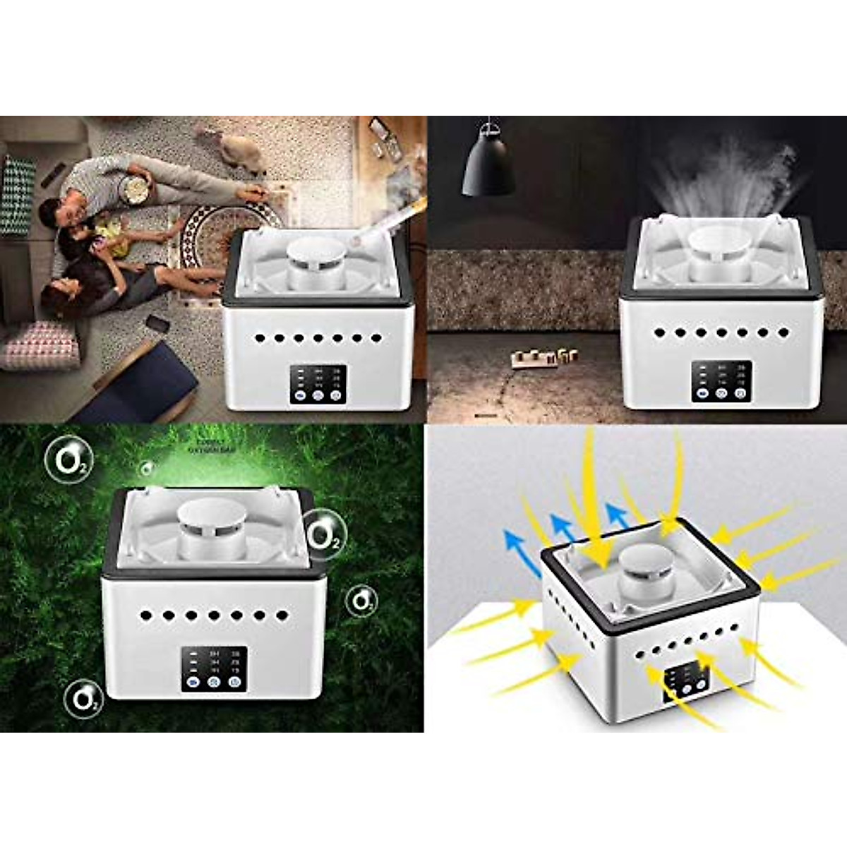 Boltwin Portable HEPA Filter Air Purifier 3 in 1 with 8000mAh Battery for Smokers, Second Hand Smoke, Pets, PM 2.5 Purification