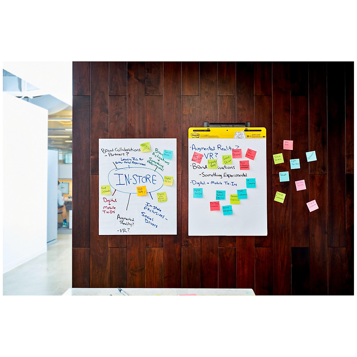 Post-it Super Sticky Easel Pad, 25 x 30 Inches, 30 Sheets/Pad, 2 Pads (560), Large White Grid Premium Self Stick Flip Chart Paper, Super Sticking Power