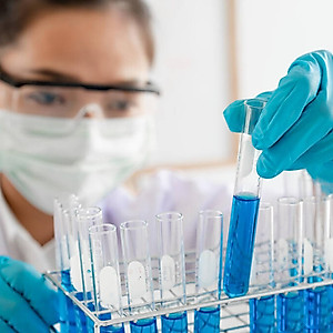 30 Covered Plastic Test Tubes - Small Plastic Tubes, 20ml Transparent Plastic Tubes with Cork Stoppers, Small Transparent Plastic Tube Containers for Solid and Liquid Storage (30, 16mm*150mm)