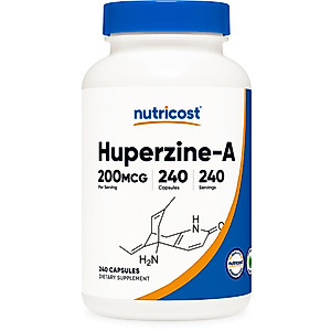 Nutricost Huperzine A Capsules 200mcg, 240 Capsules - Non-GMO, Vegetarian Friendly