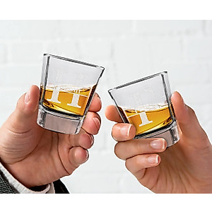 Personalized Shot Glass 1.5 oz Custom Shot Glass with Name and Monogram Whiskey Tequila Liqueur Heavy Base Mini Glass for Drinkware Decoration Gift