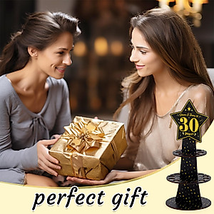 Xylolfsty Cheers and Beers to 30 Years Money Holder 30th Birthday Cash Cake Gifts Black Gold 30th Birthday Money Gifts Idea for Friends Mom Dad Aunt Uncle