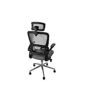 Mesh Ergonomic Office Chair with Flip Up Arms High Back Desk Chair -High Adjustable Headrest with Flip-Up Arms, Tilt Function, Lumbar Support Swivel Computer Chair Task Chair,Executive Chair, Gray