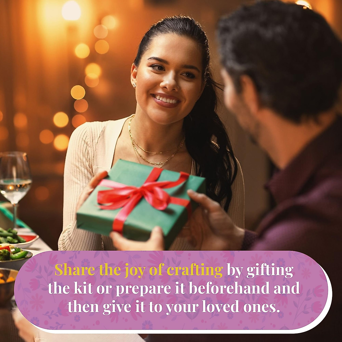 DIY Flower Craft Kit for for Teens & Adults - Make Beautiful Flower Art Piece for Wall - Faux Flower Terrarium Kits - Precut Paper Flowers with Glue - DIY Art & Craft Gifts