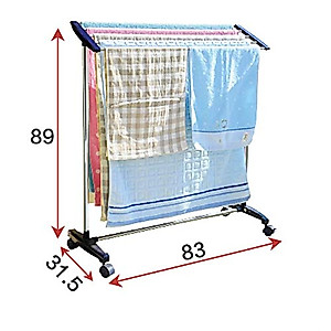 zongshengshop Drying Rack Small Drying Rack Floor-Folding Indoor Drying Towel Rack Balcony Moving Bay Window Mini Drying Rack Creative Clothesline Clothes Drying Rack