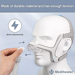 2 Packs Replacement Tube for N20, 2 Packs Replacement Short Tube Compatible with N20, Avoid Leakage and Reduce Noise，Great Value Supplies by Medihealer.