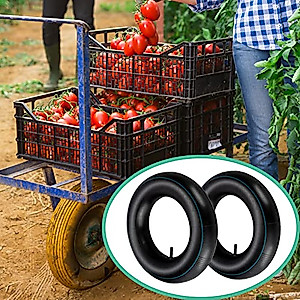 4.80/4.00-8" Replacement Tire Inner Tubes, 2Pcs Heavy Duty Tube for 4.80 4.00-8/480/400-8 Wheel, Wheelbarrow, Lawnmower, Trunk, Trailer, Tractor, Garden Utility Cart, Golf Cart, Dolly, Trolley, Wagon