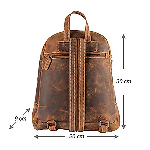 Arrigo Unisex's Backpack, Brown (Cognac), Medium