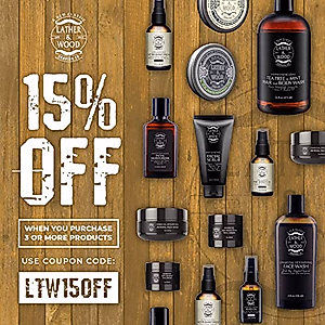 Lather & Wood Shaving Soap - Barbershop - Simply the Best Luxury Shaving Cream - Tallow - Dense Lather with Fantastic Scent for the Worlds Best Wet Shaving Routine. 4.7 oz (Barbershop)