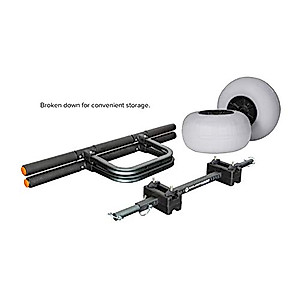 Wilderness Systems Heavy Duty Kayak Cart | Inflatable Beach Wheels | 330 Lb Weight Rating | for Kayaks and Canoes, Model Number: 8070167