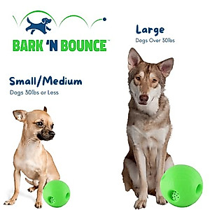 Bark N Bounce: The Interactive Dog Toy Ball That Bounces and Laughs, Engaging Your Dog's Natural Instincts | Small/Medium 3.75in | Dogs 30lbs and Under