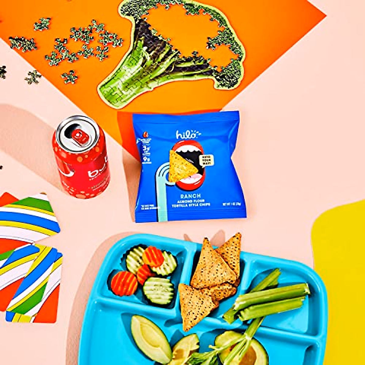 Hilo Life Low Carb Keto Friendly Tortilla Chip Snack Bags, Variety Pack, 1 Ounce (Pack of 12)