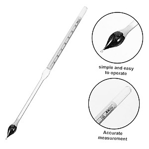 SOESFOUFU Hydrometer Measure Gauges Water Salimeter Salt Measurements Aquarium Areometer Liquid Measurements Salt Water Gravimeter Salt Gauges Salinometer Degree Tools Salt Scales Glass