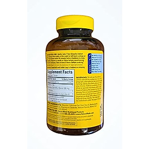 Costco Nature Made Back to Sleep, Melatonin Fast-Dissolve, Helps You Fall Back to Sleep Naturally, L-Theanine and GABA to Help Relax and Calm Your Mind, 120 Tablets