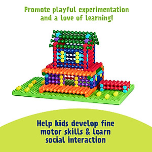 Playstix Construction Toy Building Blocks Set 211 Piece STEM Kit