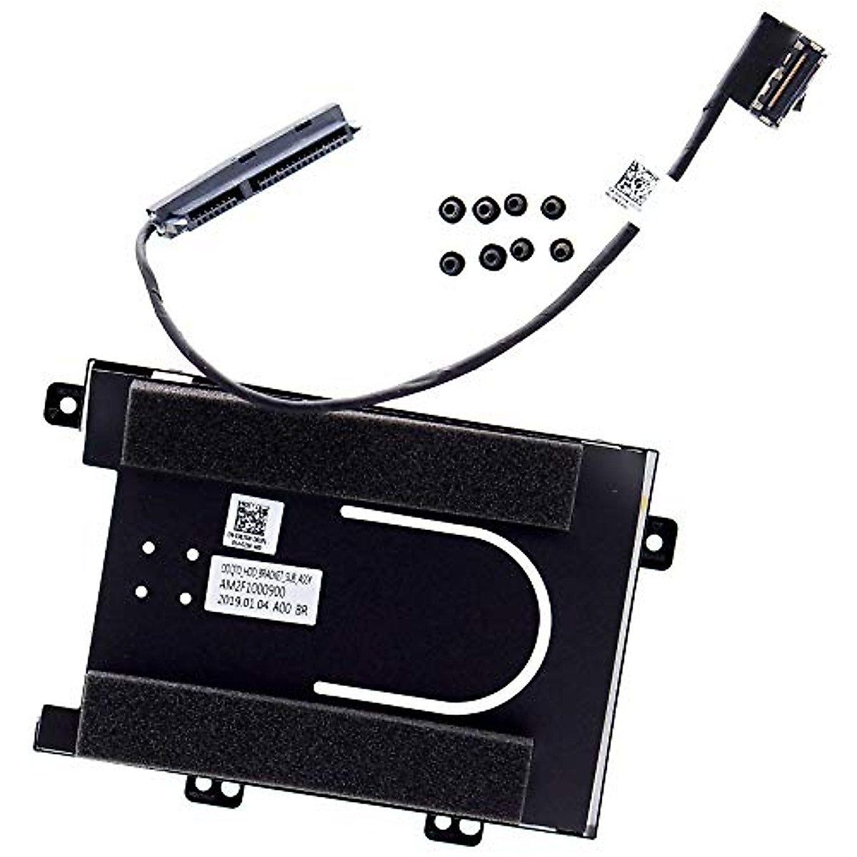 Deal4GO SATA Hard Drive Cable 2K51N 02K51N w/ 2.5" HDD Caddy Carrier 0J8J5W J8J5W Replacement for Dell Alienware Area 51M ALWA51M