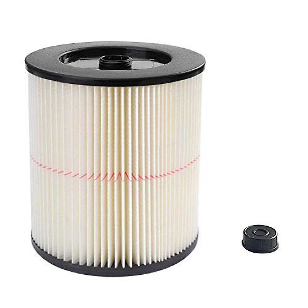 17816 9-17816 Red Stripe Vacuum Cartridge Filter Compatible Craftsman Shop Vac Wet/Dry Vacuum Models 5, 6, 8, 12, and 16 32 Gal. Vacuums produced since 1988 8.5 Inches- White/Red