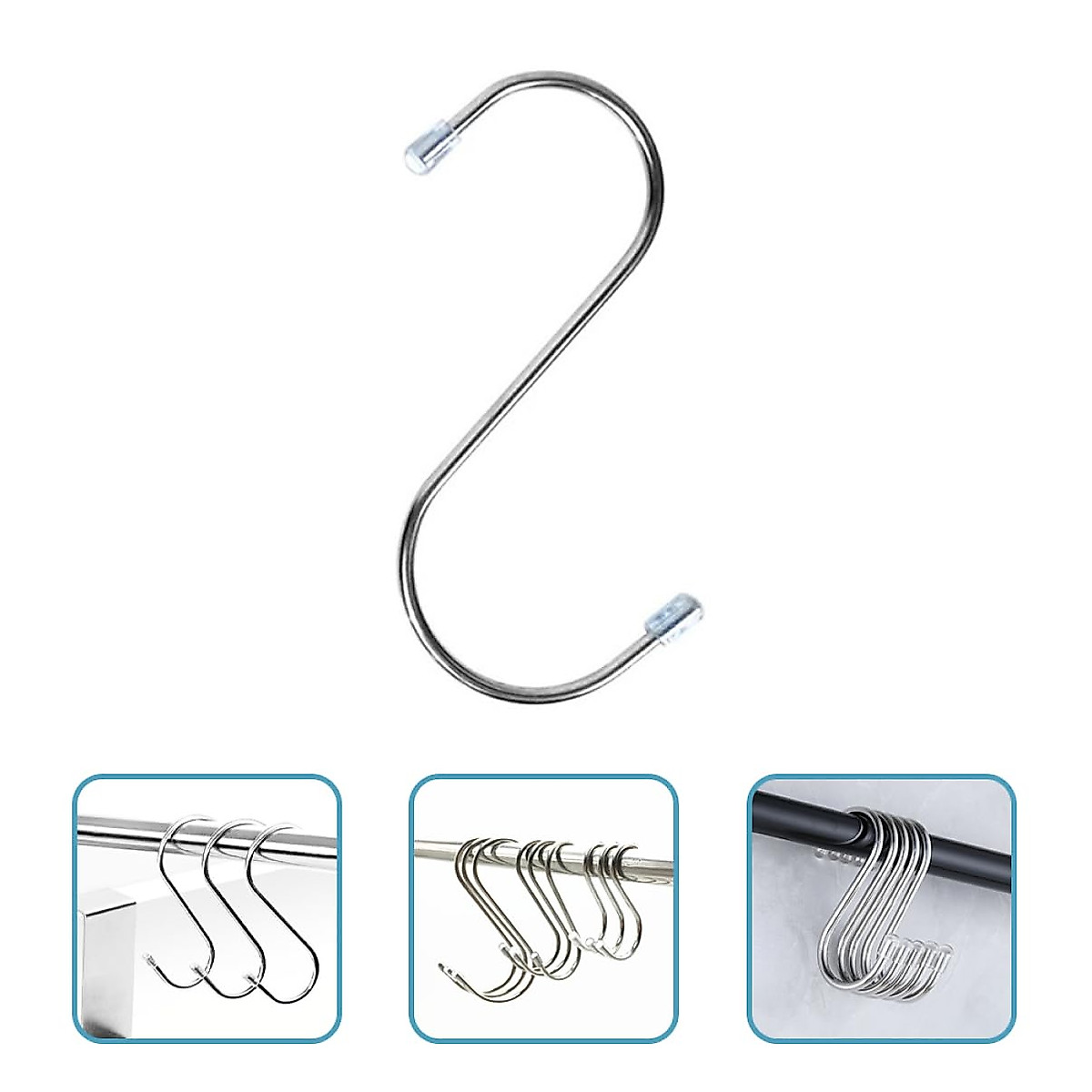 Zerodeko 24 Pcs Punch Hook Clothes Hanger Door Hanger Hook for Bags Over Door Hook Hat Hooks Organizer Hangers for Back Door Organizer Hangers for Kitchen Over The Door Towel Rack