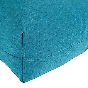 Greendale Home Fashions Outdoor 44 x 22-inch High Back Chair Cushion, Set of 2, Arctic