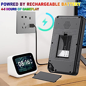 TEBIYOU Handheld Game Console for Kids Portable Gaming Player with Built in 220 16 Bit Electronic Video Games 3.0'' Large Screen Rechargeable Game System for Children's Birthday (Red)