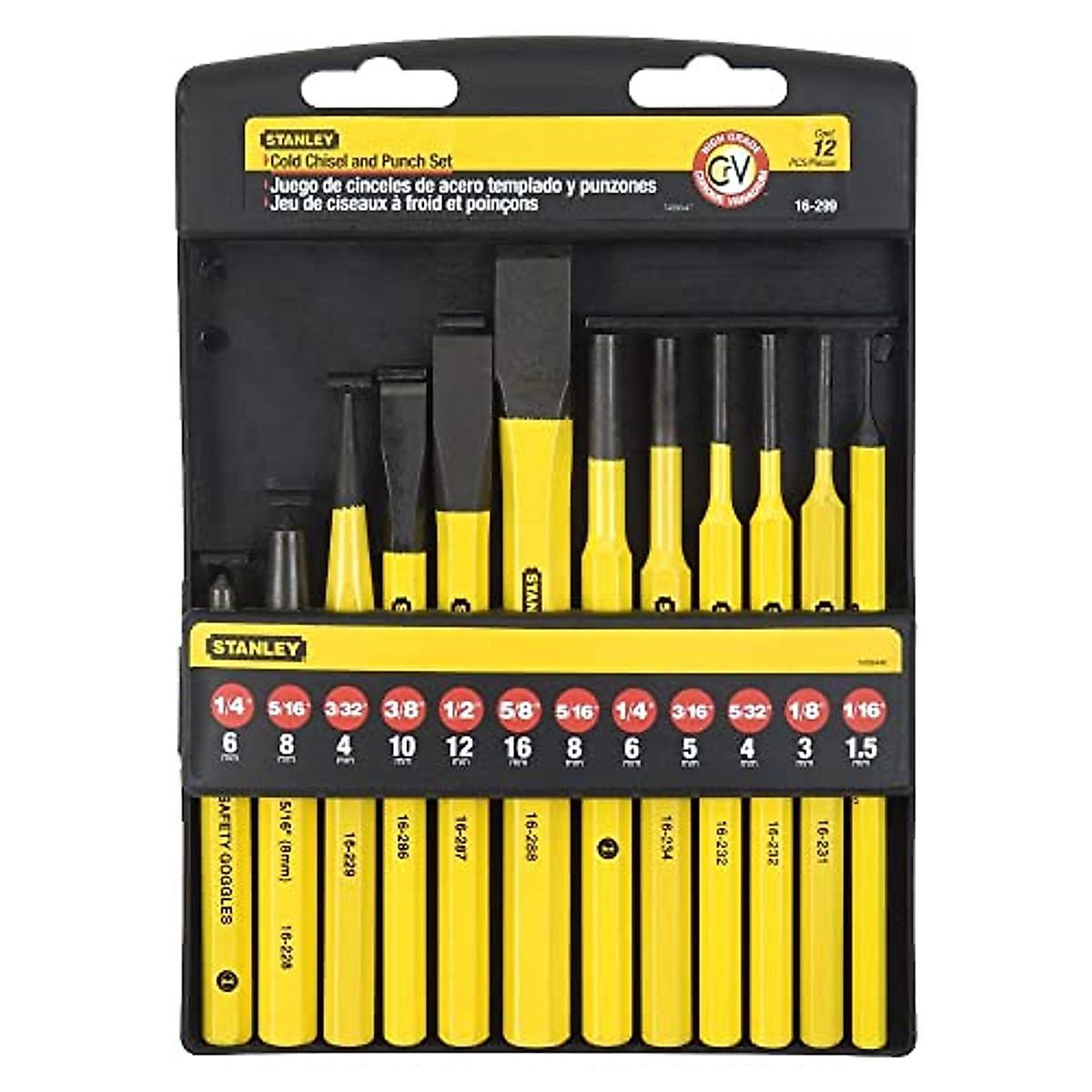 Stanley 16-299 12 Piece Punch & Chisel Kit