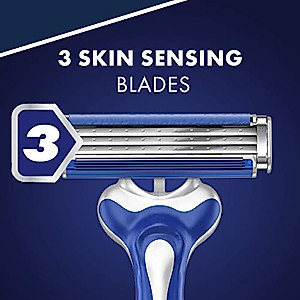 Gillette Sensor3 Comfort Disposable Razors for Men, 8 Count, Lubrastrip Glides Easily Over Your Skin
