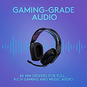 Logitech G335 Wired Stereo Gaming Headset for PC, PS, Xbox & Nintendo Switch, Plug and Play with Built-in Controls Great Audio Gaming Headset - Black (Renewed)