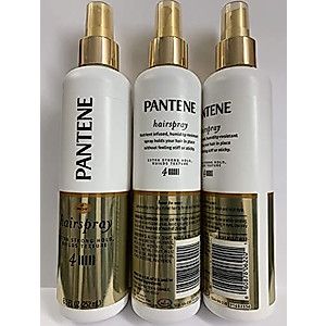 Pantene Hairspray, Non-Aerosol, Extra Strong Hold 3 8.5 fz (Pack of 3)