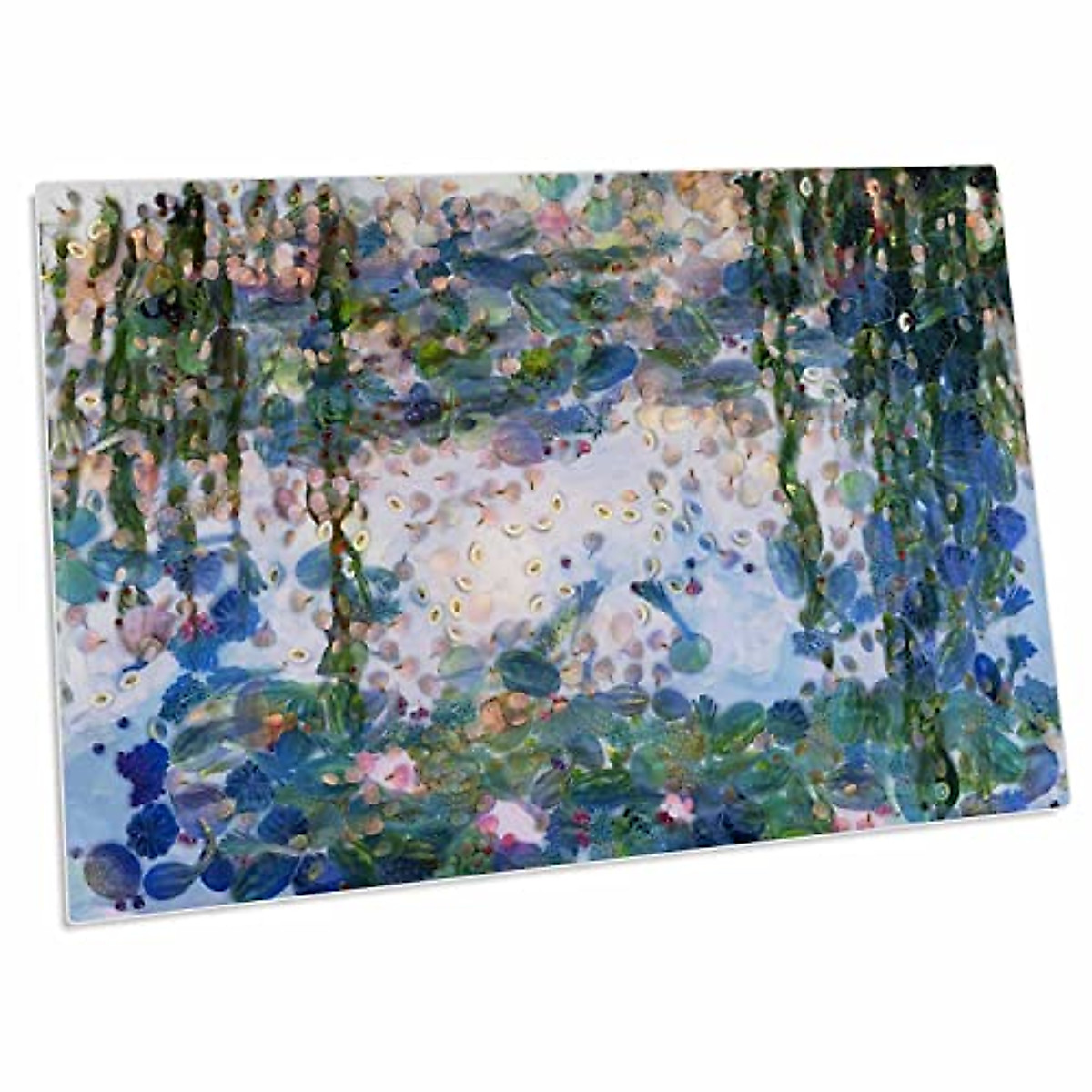 3dRose Garlic Lilies Water Lilies Fine Art Parody - Desk Pad Place Mats (dpd-308658-1)