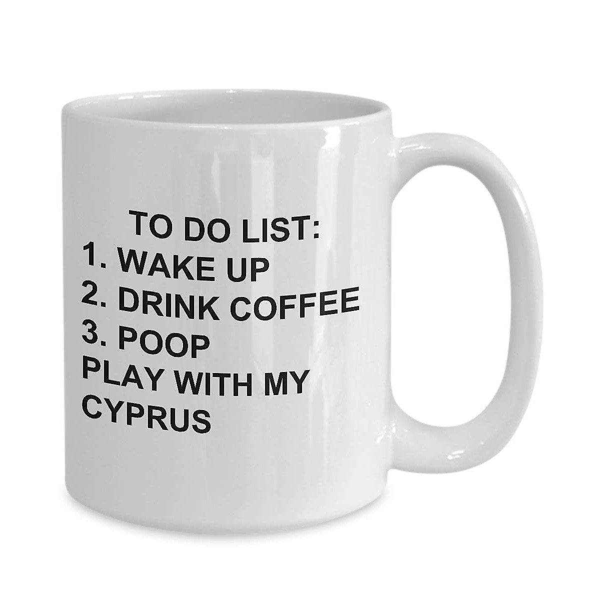 Cyprus Owner Mug Dog Lovers To Do List Funny Coffee Mug Tea Cup Gag Mug for Men Women