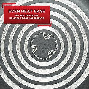 SionS Easy Care Nonstick Cookware, Griddle Pan/Flat Grill, Comfortable Handle, Even Heating, Dishwasher Safe, Oven Broiler Safe 350F, 11 inch Pans, Cookware, Grey, Black, SY372