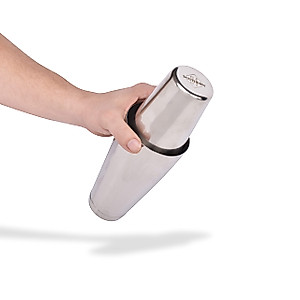 Southern 94 Boston Shaker Bartending Set with 28 Ounce Weighted, 18 oz Unweighted Tin Shakers and Hawthorne Strainer, Cocktail Mixers for The Home Bar Mixologist or Professional Bartender