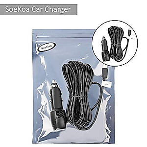 Dash Cam Charger Micro USB, Car Charger with USB Port Compatible with YI, Roav and Most Other Dash Cameras, Sat Navs, Other Android Devices. (11.5FT)