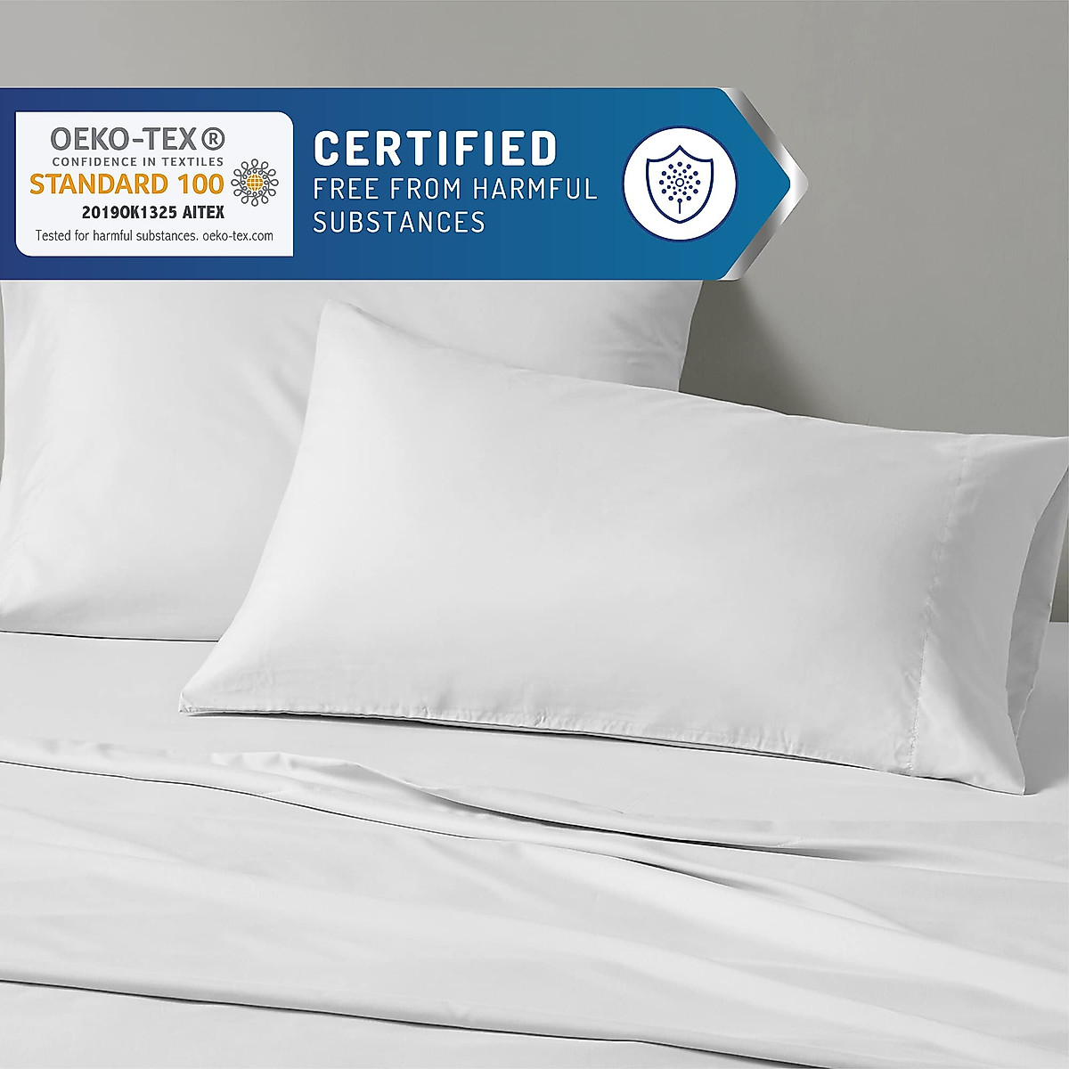 Degrees of Comfort Coolmax Cooling Sheets Set for Full Size Bed, Moisture Wicking for Night Sweats Best Comfort, Cool Sheets for Hot Sleepers During Warm Weather with Deep Pocket, White-4PC