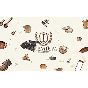 Islandoffer ash Wood Round Black Tray Tea Cake Tray Japanese Style (1pc)