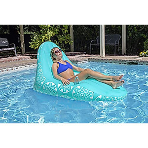 Poolmaster 85551 Imperial Lounge Deluxe Swimming Pool Float & Patio Furniture Multicolor