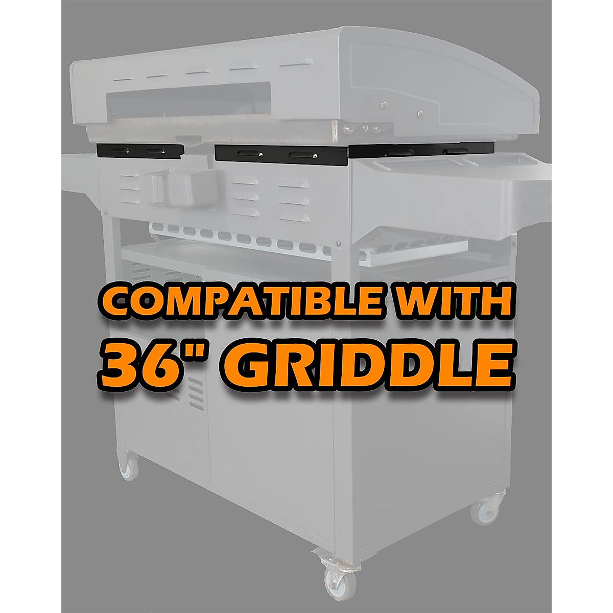 Wind Guards for Blackstone 36 inch Griddle, Magnetic Wind Screens, Blackstone Griddle Accessories, Fit with Hood, Rear Grease Cup and Side Shelf, Heat Shield for Side Table, Grilling Gifts, Black