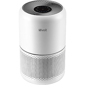 LEVOIT Air Purifier for Home Allergies Pets Hair in Bedroom & LV-H126 Air Purifier Replacement Filter, HEPA Filter, High-Efficiency Activated Carbon Filter, 3 Extra Pre-Filters, LV-H126-RF,Black