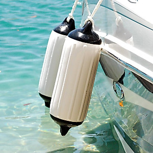 Taylor Made Products 952622 Super Gard Inflatable Vinyl Boat Fender, 6.5 x 22 inch, Black