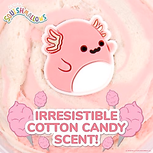 Original Squishmallows Archie The Axolotl Premium Cloud Slime, 8 oz. Fluffy Slime, Cotton Candy Scented, 3 Fun Slime Add Ins, Pre-Made Slime for Kids, Great 6 Year Old Toys, Super Soft Sludge Toy