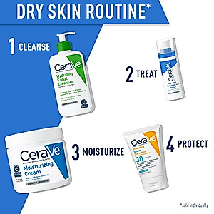 CeraVe Moisturizing Cream | Body and Face Moisturizer for Dry Skin | Body Cream with Hyaluronic Acid and Ceramides | Normal | Fragrance Free | 19 Oz | Packages May Vary