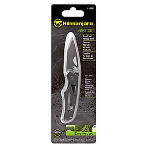Kilimanjaro Vertice 8-Inch Everyday Folding Knife, Silver