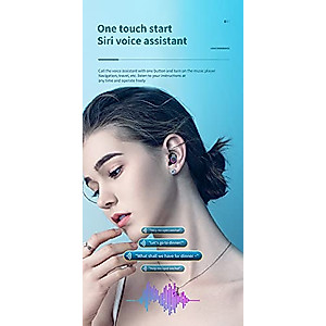 2022 TWS Wireless Bluetooth 5.2 Earhone, Touch Control Stereo Headset with Mic and LED Display, Waterproof Noise-Reduction Earbuds for Sport/Work