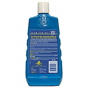Meguiar's Marine/RV Once Step Cleaner Wax M5016 - Professional-Grade Marine Wax and RV Wax that Cleans, Polishes and Adds Wax Protection for a Long-Lasting Shine - Restores Color and Gloss, 16 Oz