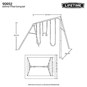 Lifetime 90952 Kids 7-Foot Swing Set