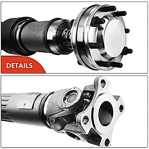 A-Premium Front Complete Drive Shaft Prop Shaft Driveshaft Assembly Compatible with Jeep Wrangler 2007 2008 2009 2010 2011 3.8L, 4WD, Replace# 52753319AC, 52853317AC