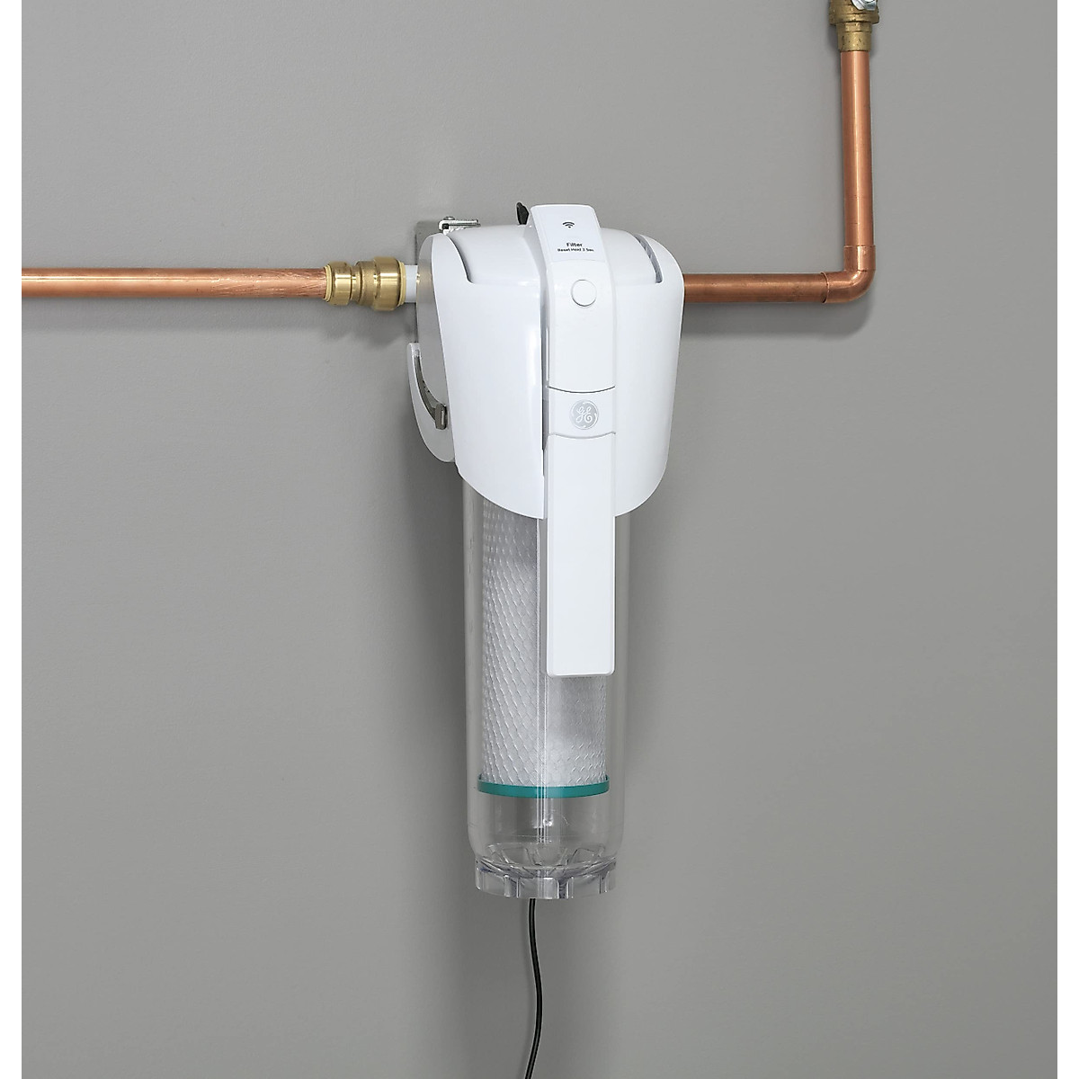 GE Smart Home Water Filter System + Premium Replacement Filter (FTHLM) | Water Filtration System Reduces Lead, Odor & More | WiFi Enabled | Three-Month Filter Life