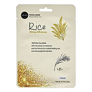 Celavi Essence Facial Face Mask Paper Sheet Korea Skin Care Moisturizing 12 Pack (Mix - 2 of Each)