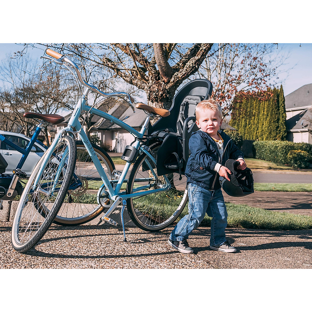 Burley Dash® FM Child Bike Seat, Black/Grey, FM - Frame Mount